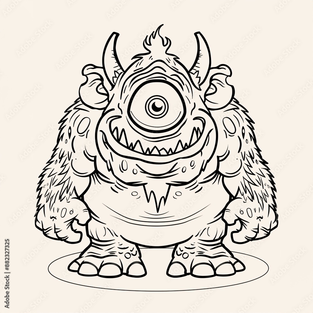 Giant With A Single Eye Located In The Center Of Its Forehead - A ...