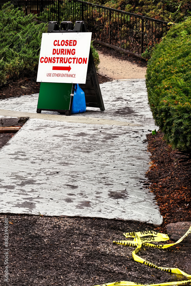 Walkway has deteriorated, looks ugly, and is in need of restoration ...