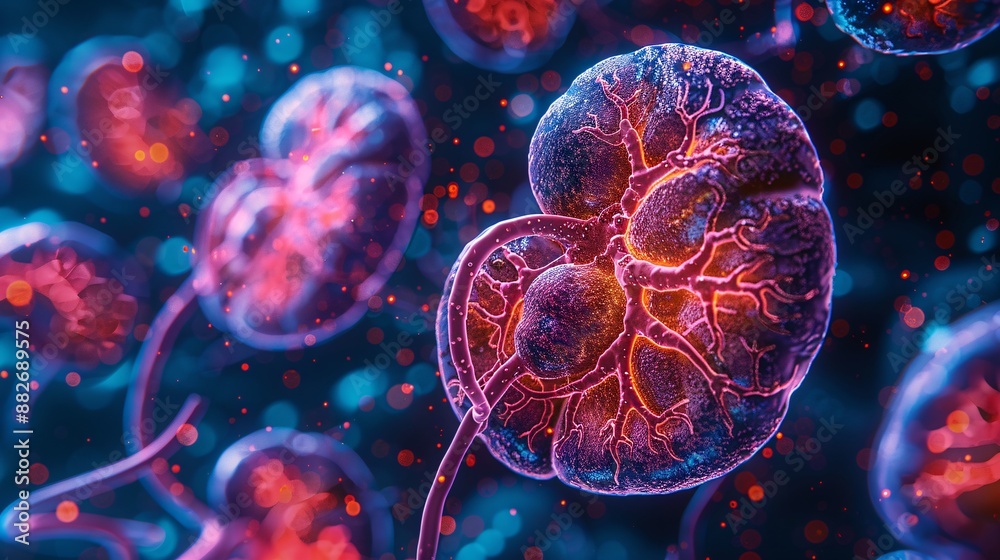 Kidney disease effects: visual representation of renal pathology and ...