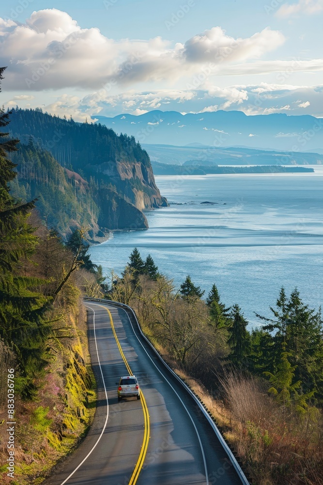 Describe an unforgettable road trip through the scenic landscapes of ...