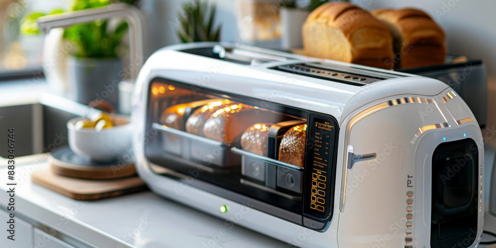The transparent toaster is a new way to enjoy your toast. With its ...