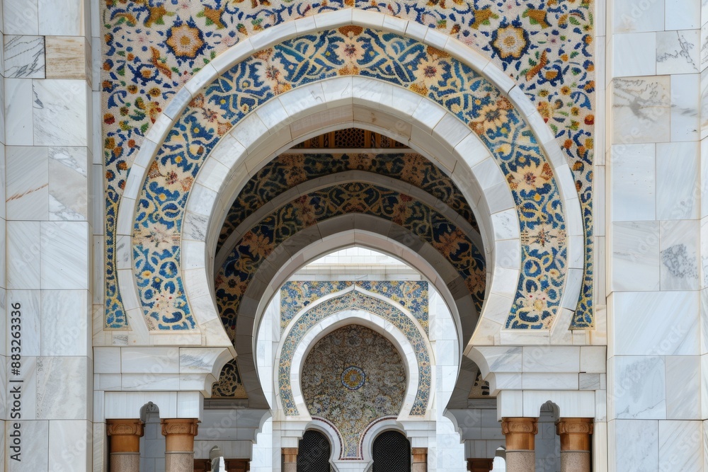 Mamluk era arched stones tunnel leading to Al-Muayyad Bimaristan ...