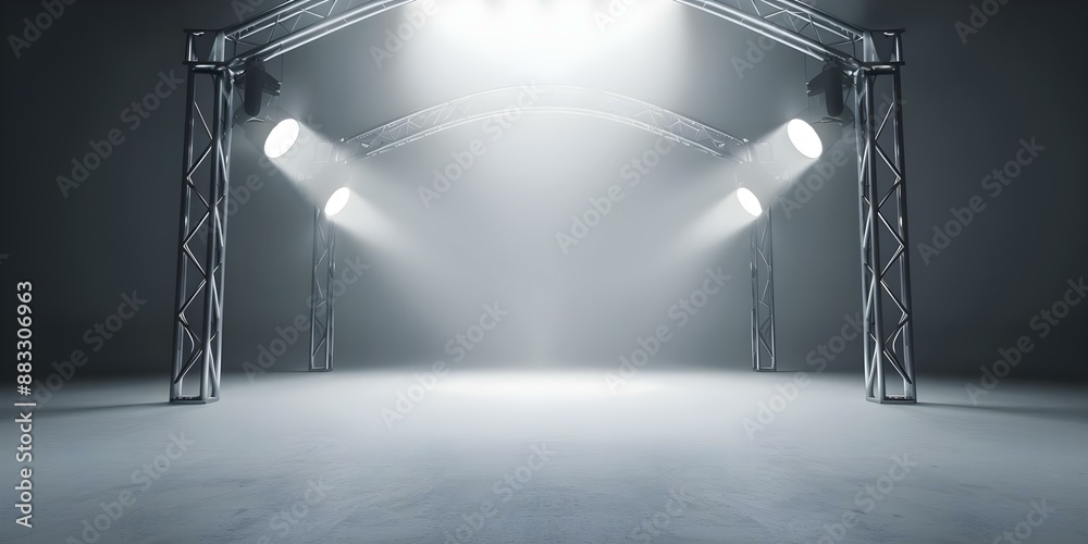 Virtual Studio Background 3D Rendered for Professional Conferencing ...