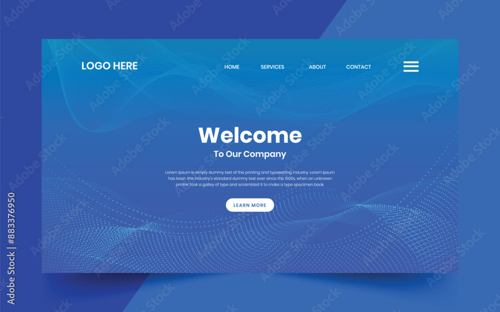 Modern technology abstract creative dynamin gradient wave line welcome banner background for ...