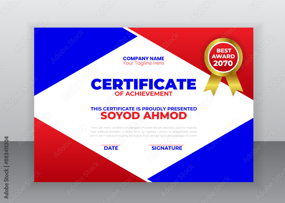 Editable Vector Creative certificate appreciation, Business certificate ...
