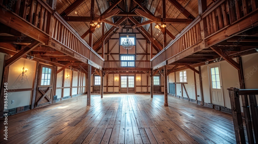 The restored historic barn of a Suburban Victorian home, now used as an ...
