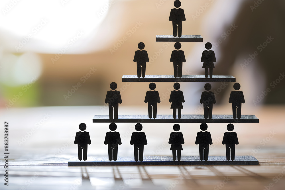 Visual Representation of Business Hierarchy Illustrating Levels of ...