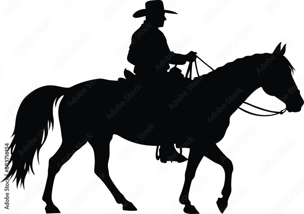 cowboy and horse running silhouettes , cowboy riding a running horse ...