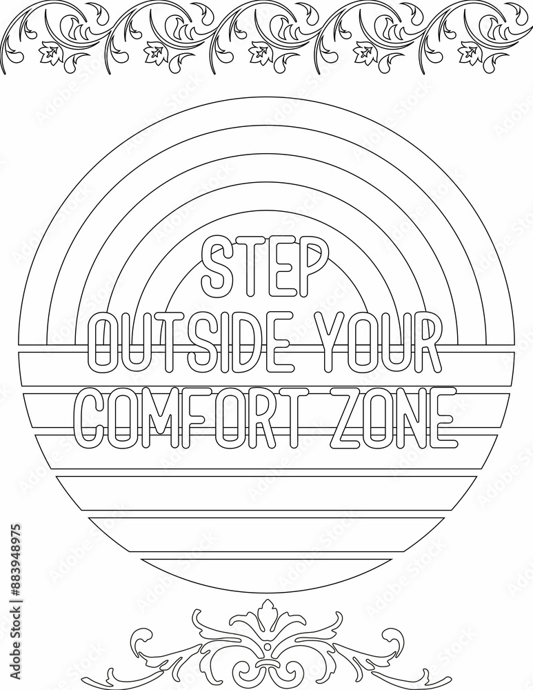 Stockillustratie Printable inspirational coloring page for kids and ...