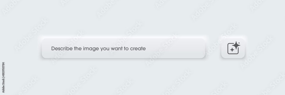 Generative AI bar. Input prompt as commands for create. White generate ... Generative AI bar. Input prompt as commands for create. White generate ...