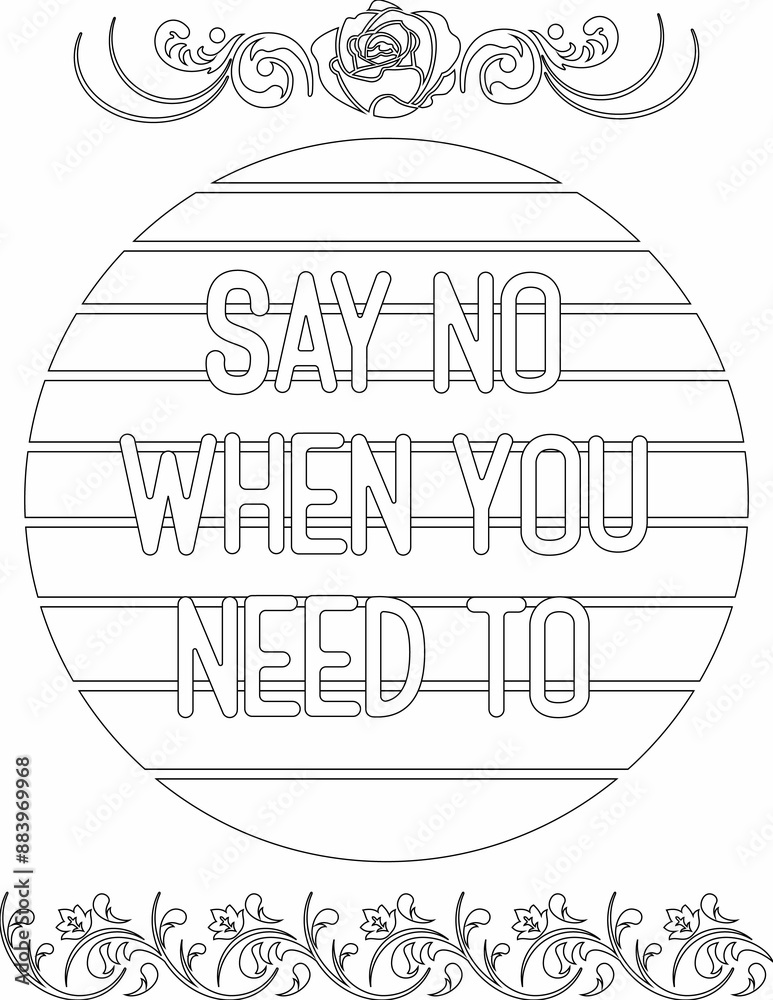 Printable affirmation coloring page for kids and adults with ...