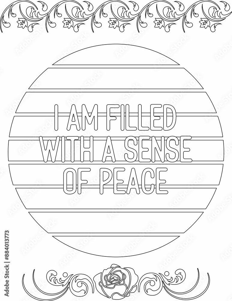 Ilustración de Stock Printable motivational coloring page for kids and ...