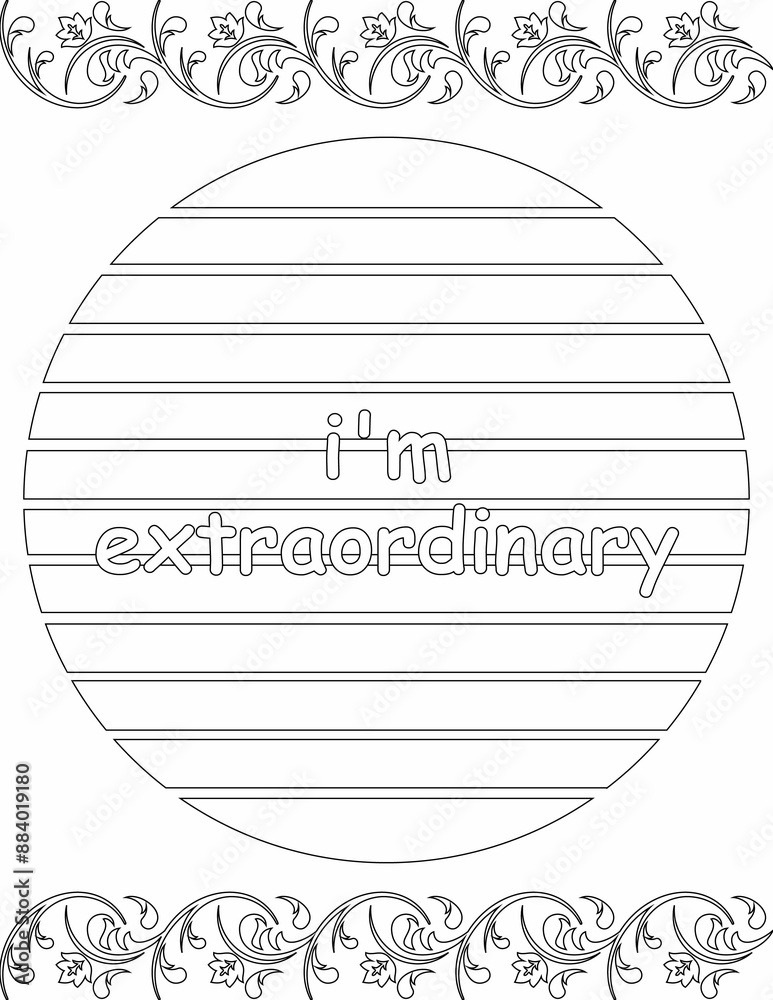 Printable motivational coloring page for kids and adults with ...