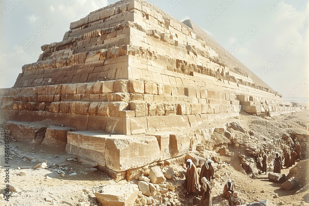 Egyptian pyramids were built by slave workers on camels. Religious ...