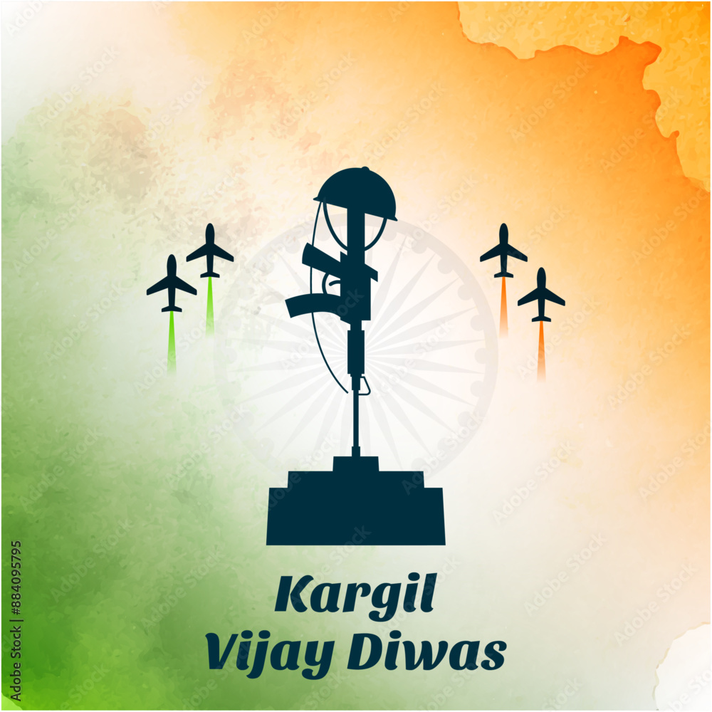 kargil vijay diwas patriotic background with a military touch Stock Vector | Adobe Stock