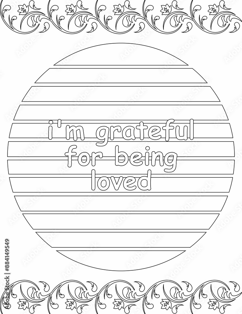 Ilustración de Stock Printable motivational coloring page for kids and ...