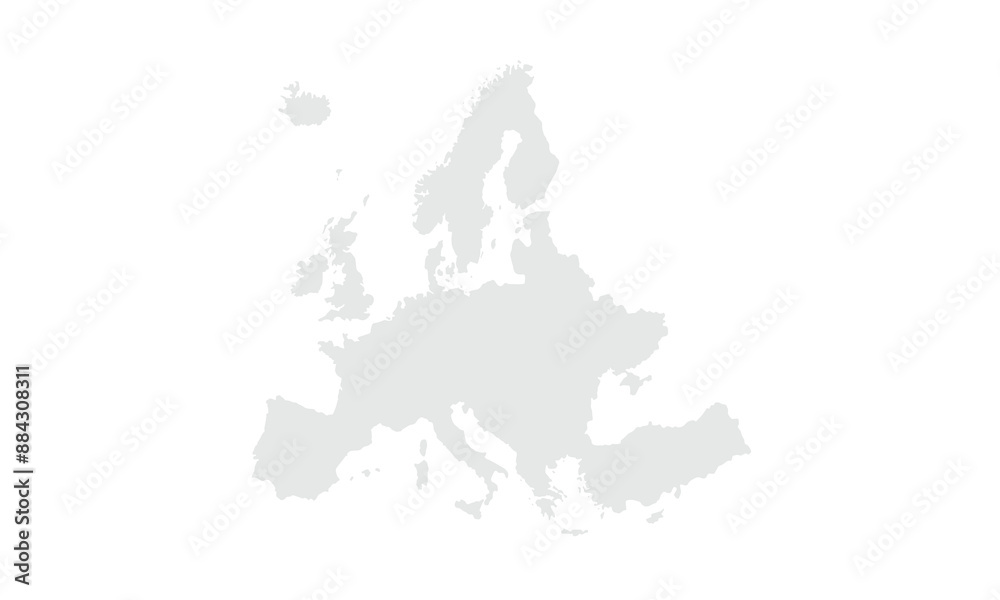 Europe map illustration,isolated on white background.for website ...