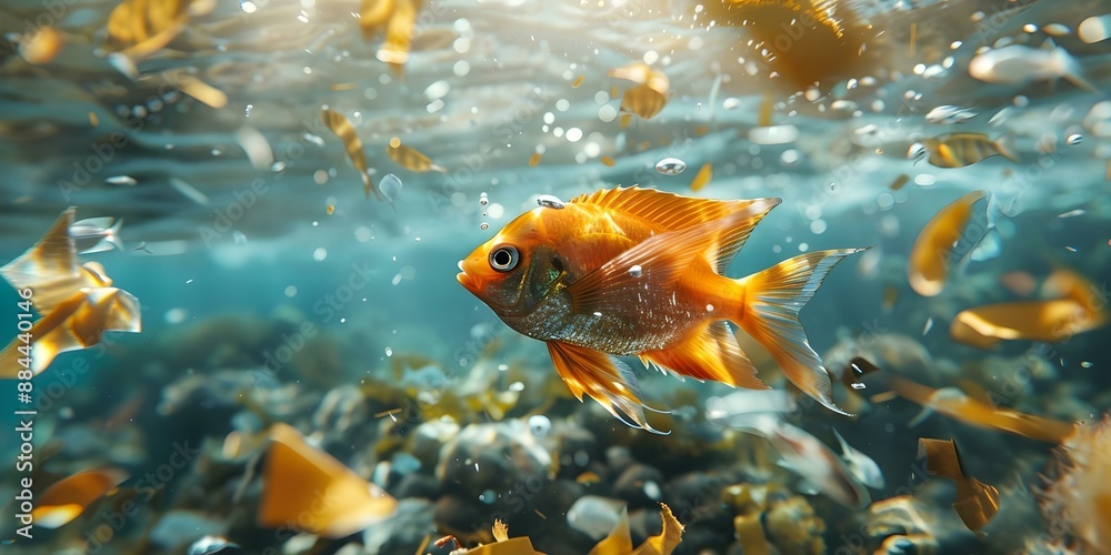 Fish in polluted oceans suffer from diseases due to microplastics and ...