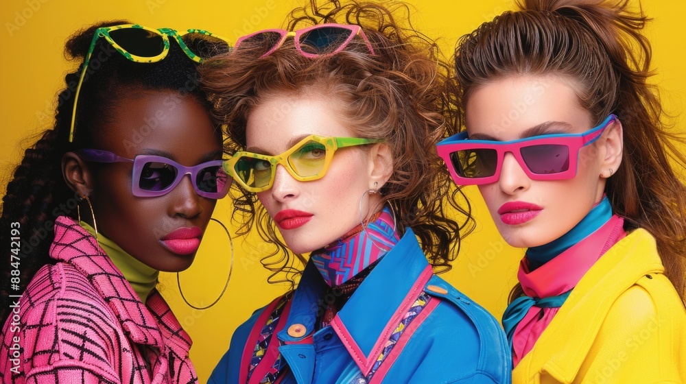 Foto de Stock 90s visual trend in lifestyle and fashion: embracing the ...