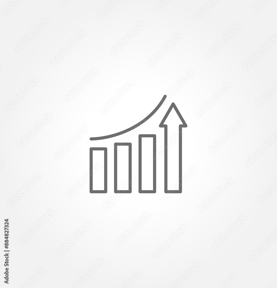 Dashboard admin line icon. Simple outline style. User panel template ...