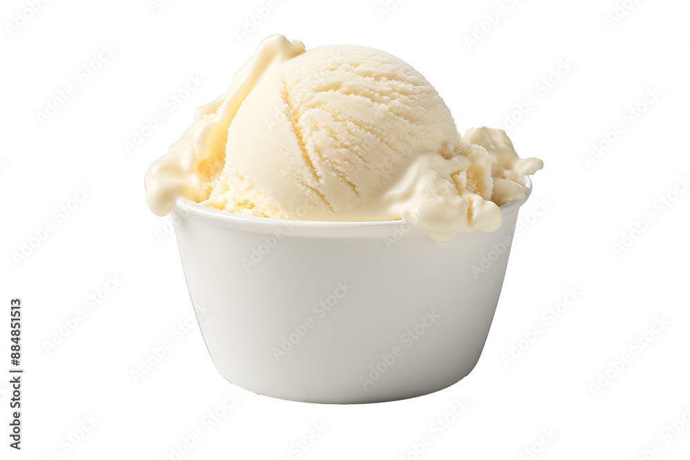 French vanilla ice cream PNG with transparent background for digital ...