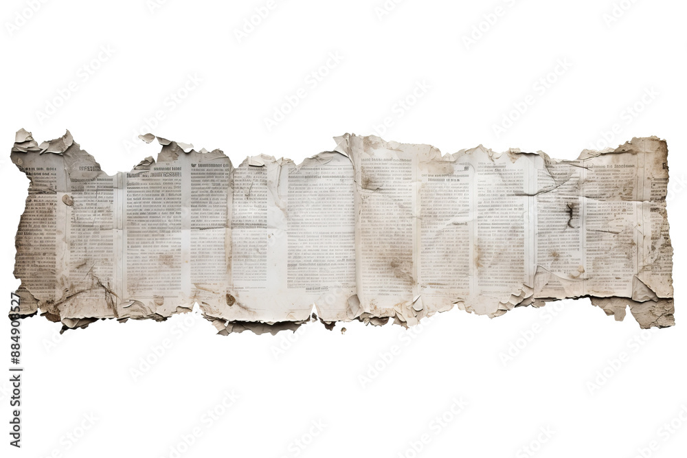 Torn newspaper pieces PNG with transparent background for scrapbooking ...