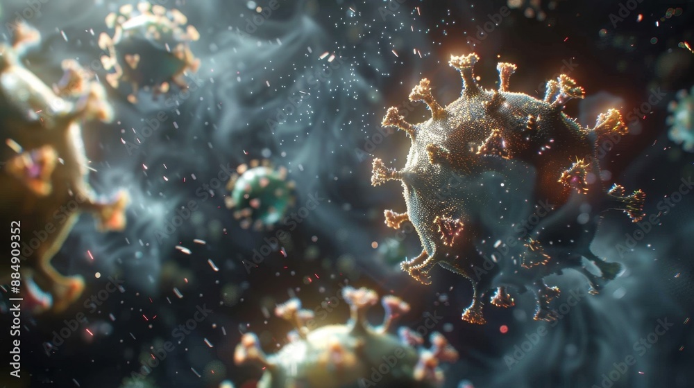 Virology: Investigates viruses and viral diseases, examining their ...