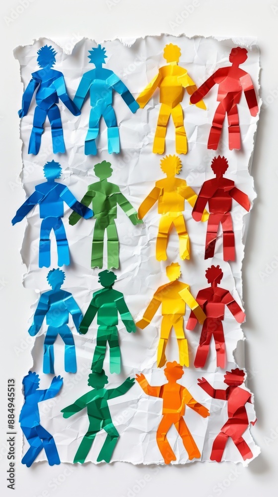 Close-up of Torn Paper Revealing Diversity, Equity, Inclusion, and ...