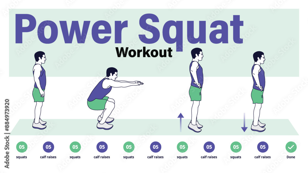 Power Squat Workout Complete Step-by-Step Guide for a Home Workout ...