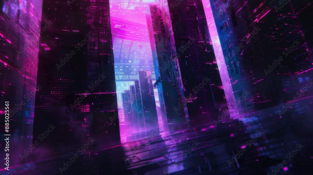 Grunge Glitchcore aesthetics background. Abstract digital technology ...
