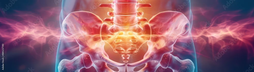 Detailed Anatomical Imaging of the Human Hip Visualizing Bone Structure ...