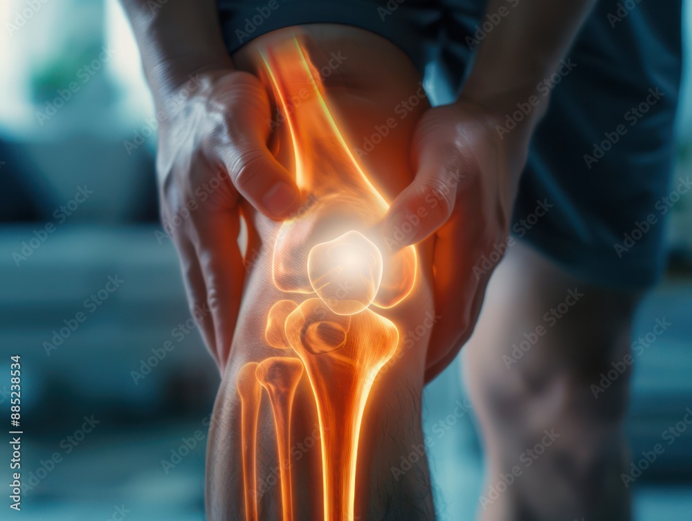 Understanding Knee Anatomy X-ray Image Reveals Bone Structure for ...