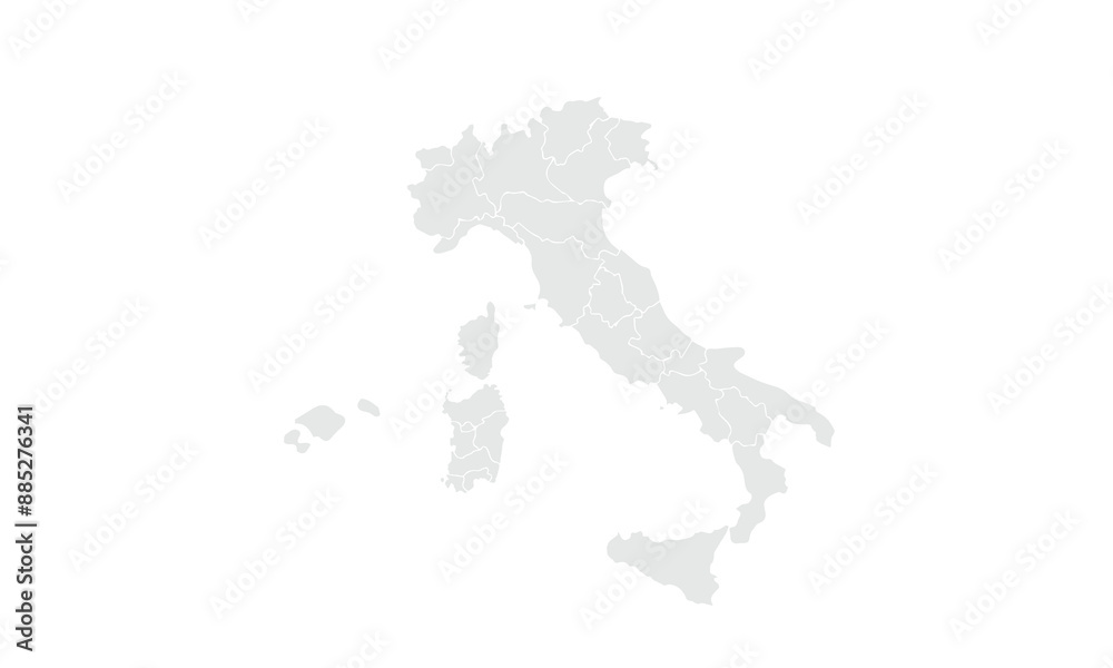 Italy map illustration,isolated on white background for website layouts ...