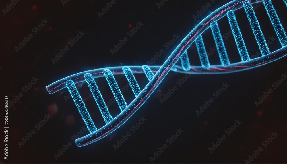 Biotechnology and molecular structure of DNA helix, futuristic DNA ...