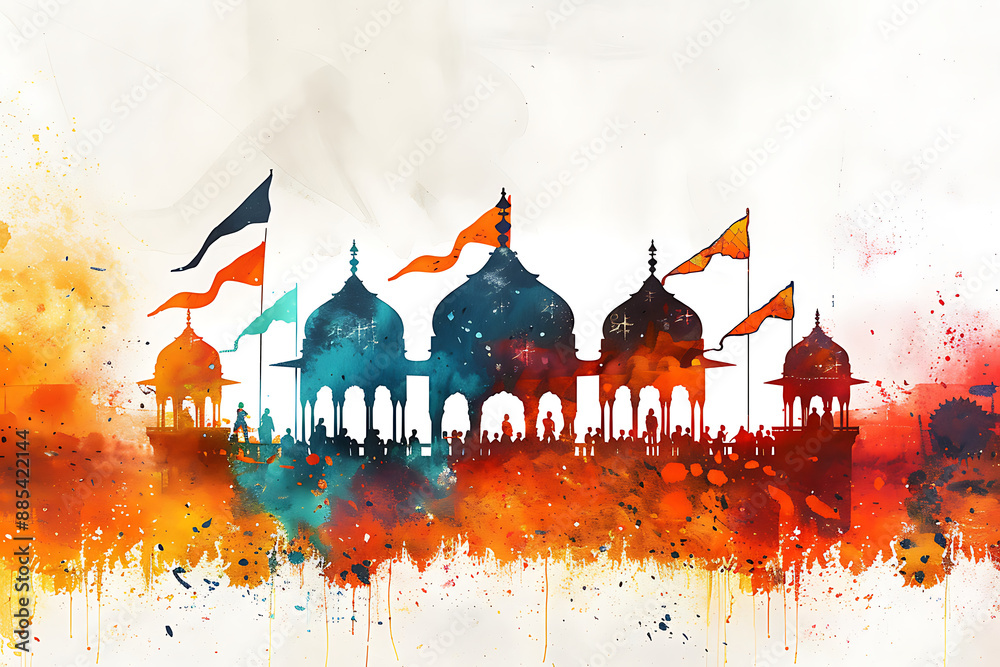 Background Image for Indian Festival and Culture Stock Illustration ...