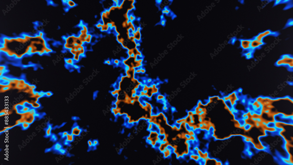 Thermal imaging background. Thermography or heat map, infrared ...