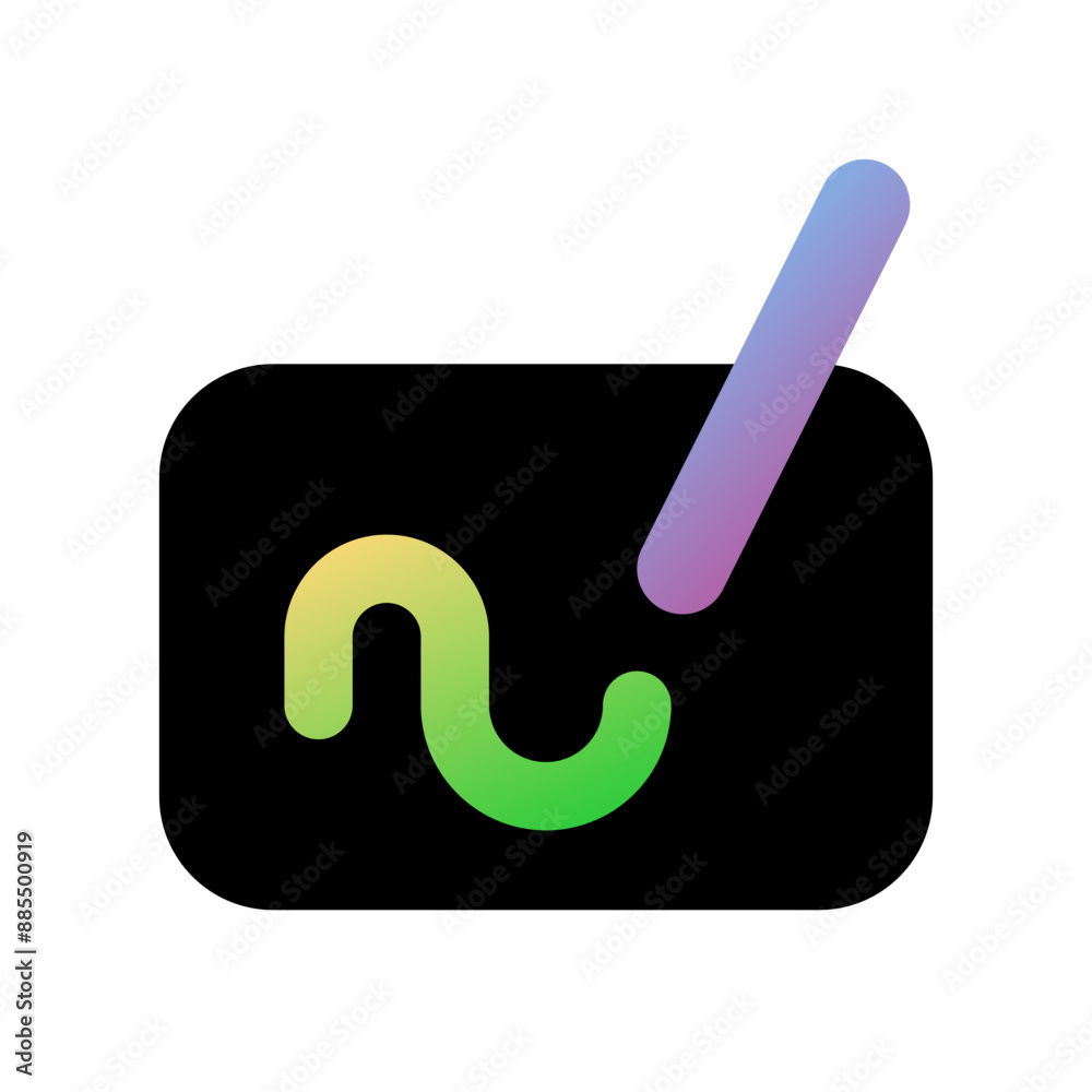 Editable vector drawing tablet icon. Part of a big icon set family ...