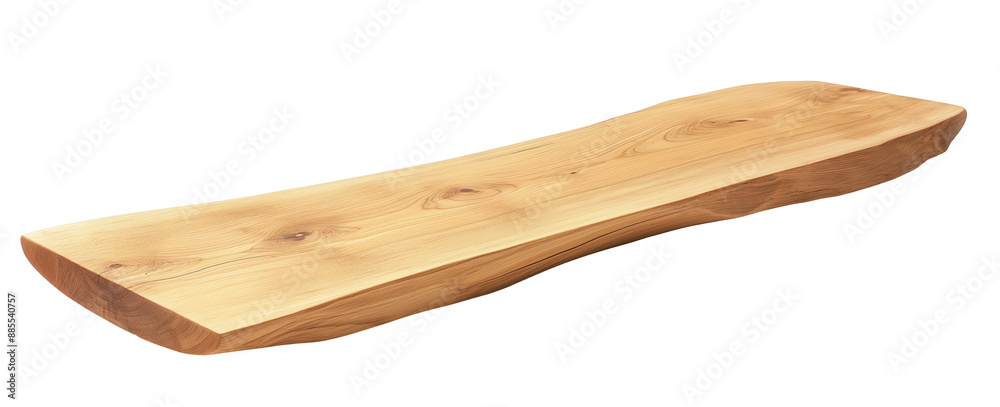 clean natural solid maple log chopping board isolated on white ...