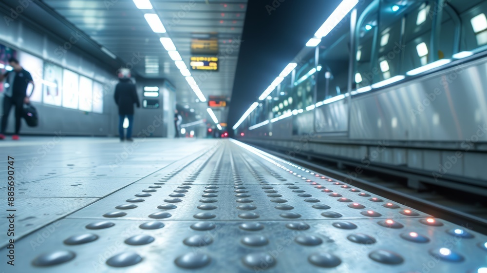 Inclusivity and Accessibility in Modern Metro Station with Tactile ...