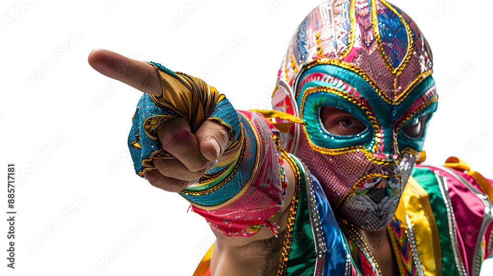 Lucha libre wrestler for Hispanic Heritage Month, traditional Mexican ...