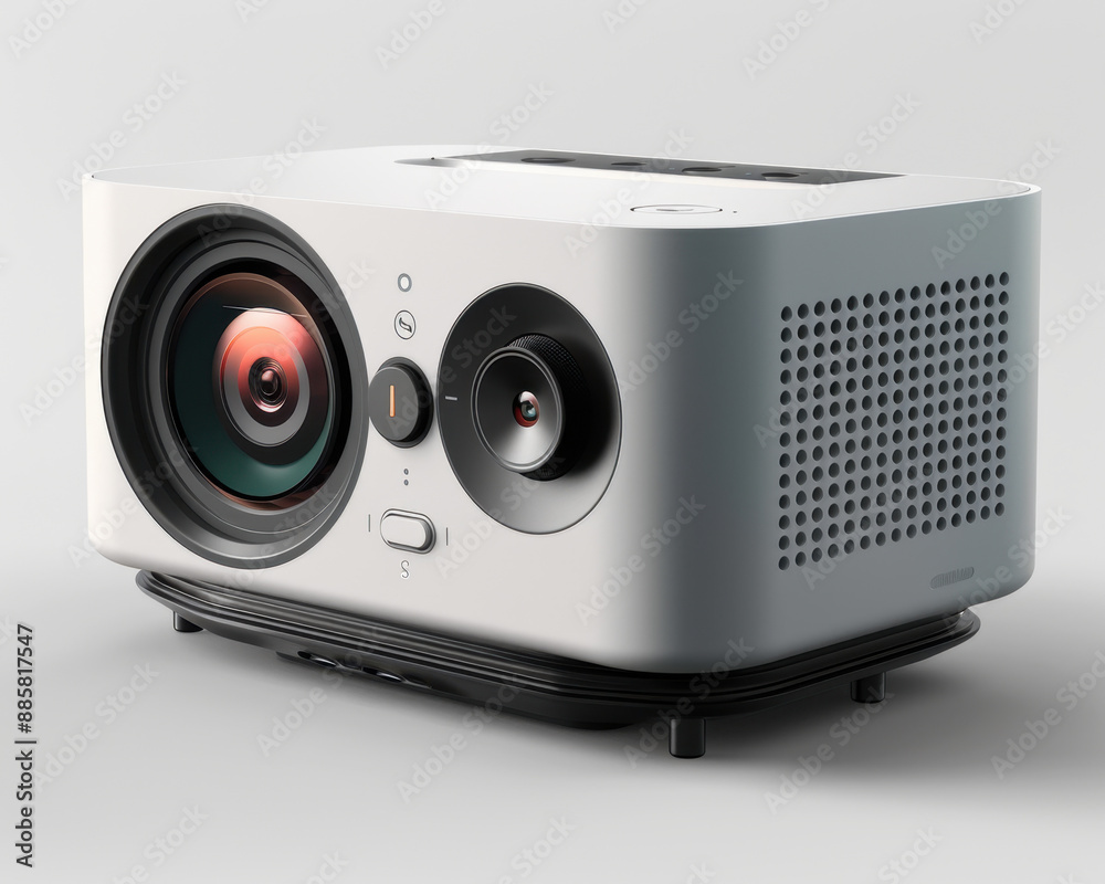 Modern Portable Projector with Stylish Design, High-Resolution Display ...