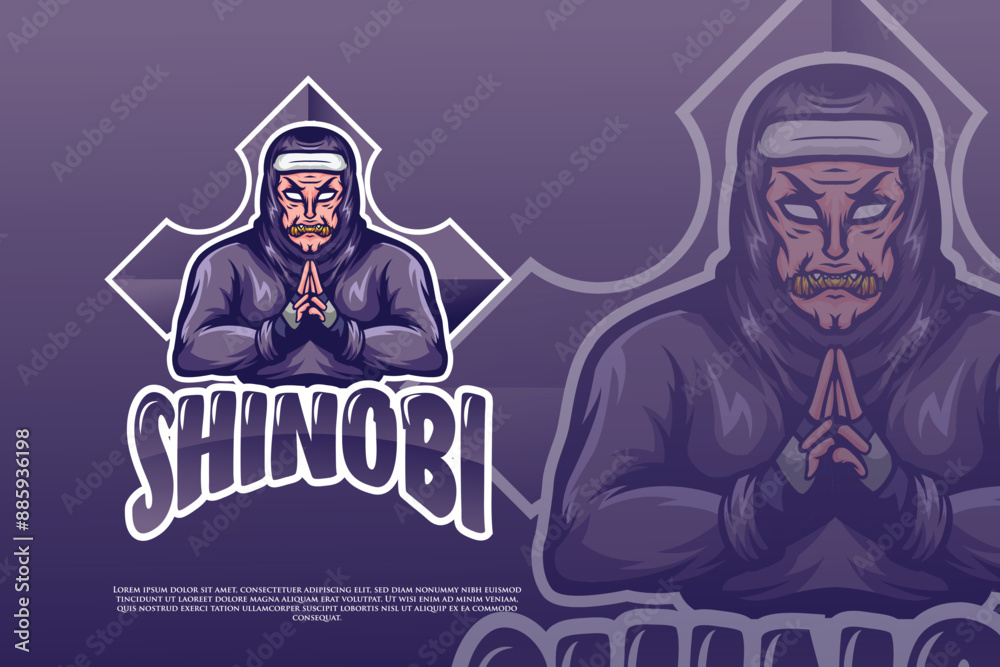Shinobi logo vector image Stock Vector | Adobe Stock