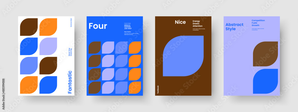 Modern Report Template. Isolated Banner Layout. Creative Brochure ...