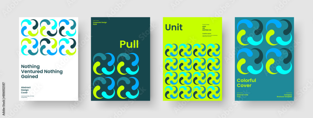 Geometric Brochure Layout. Abstract Business Presentation Template ...