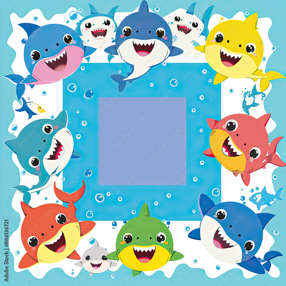 Kids diploma with sea animals, school education or kindergarten ...