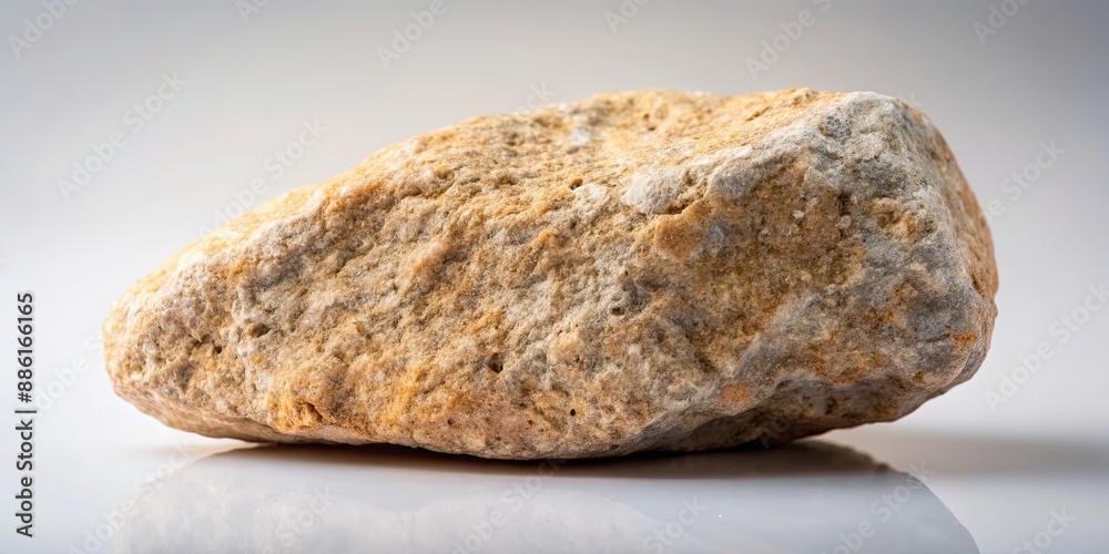 Stone rock object on isolated background with natural texture , stone ...