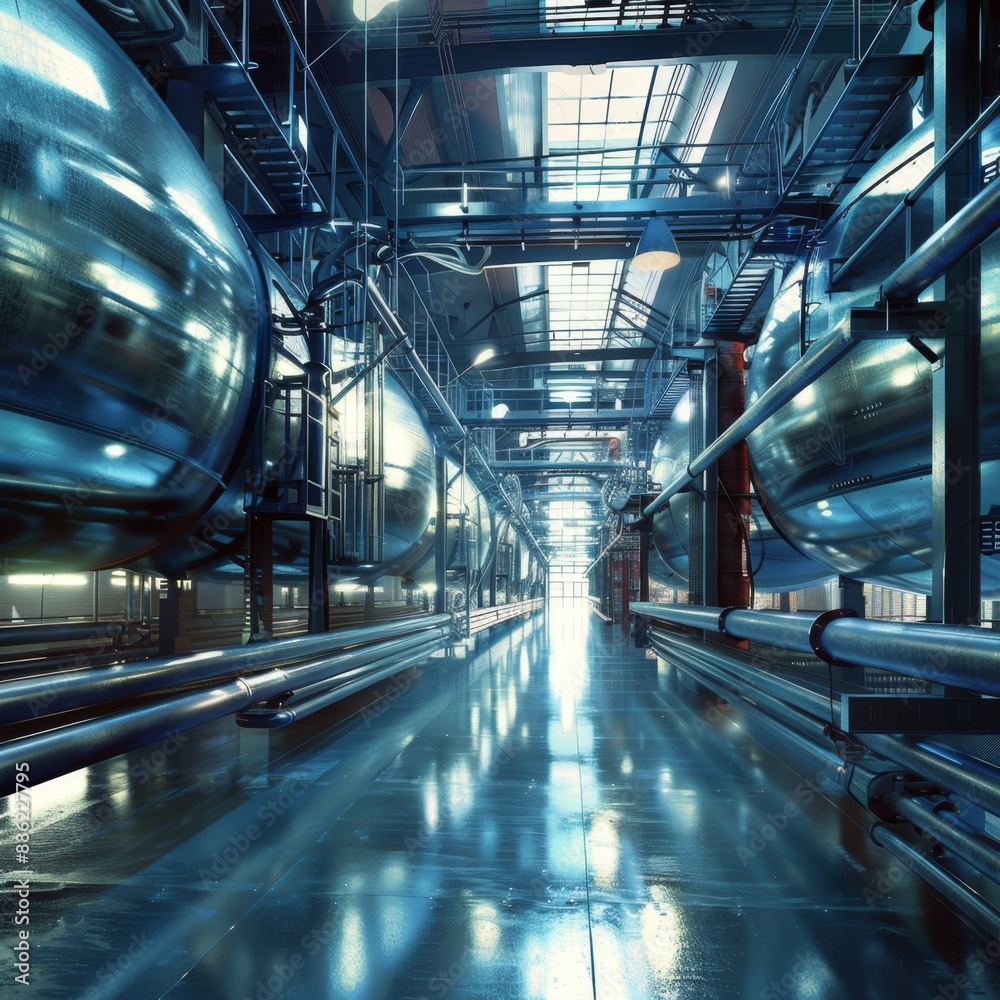 Generative AI Imagined Clean H2 Energy Concept Featuring Hydrogen Power ...