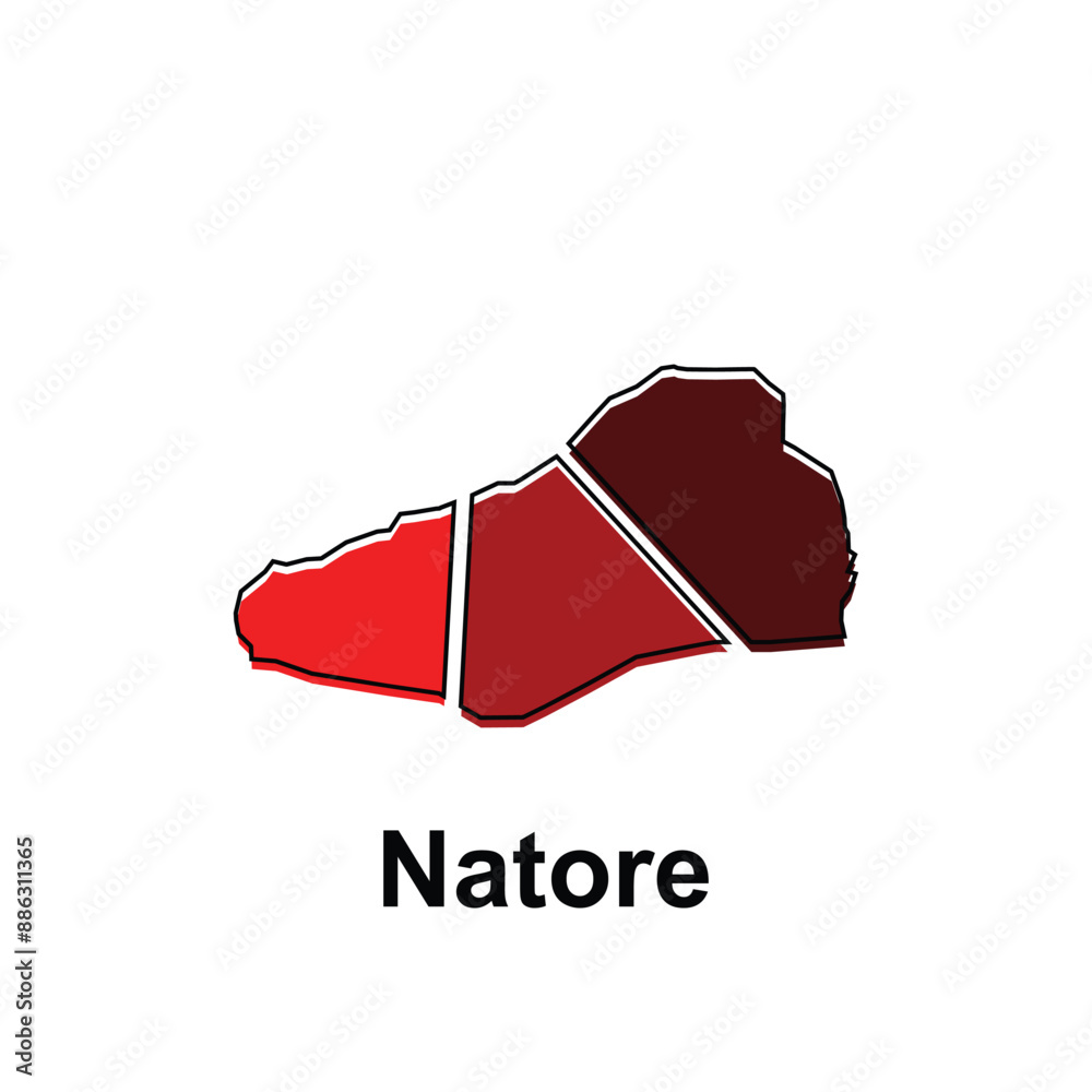 Map City of Natore vector design template, World Map International ...