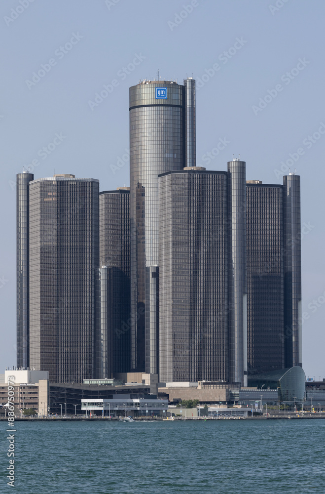 General Motors headquarters at the Renaissance Center in downtown ...