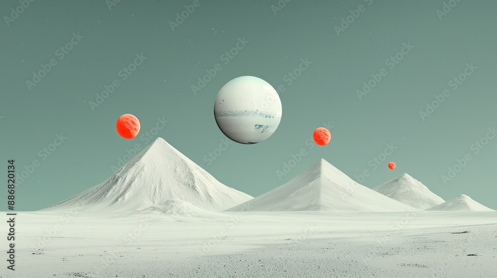 Planetary system with multiple inhabited moons, each with its own ...